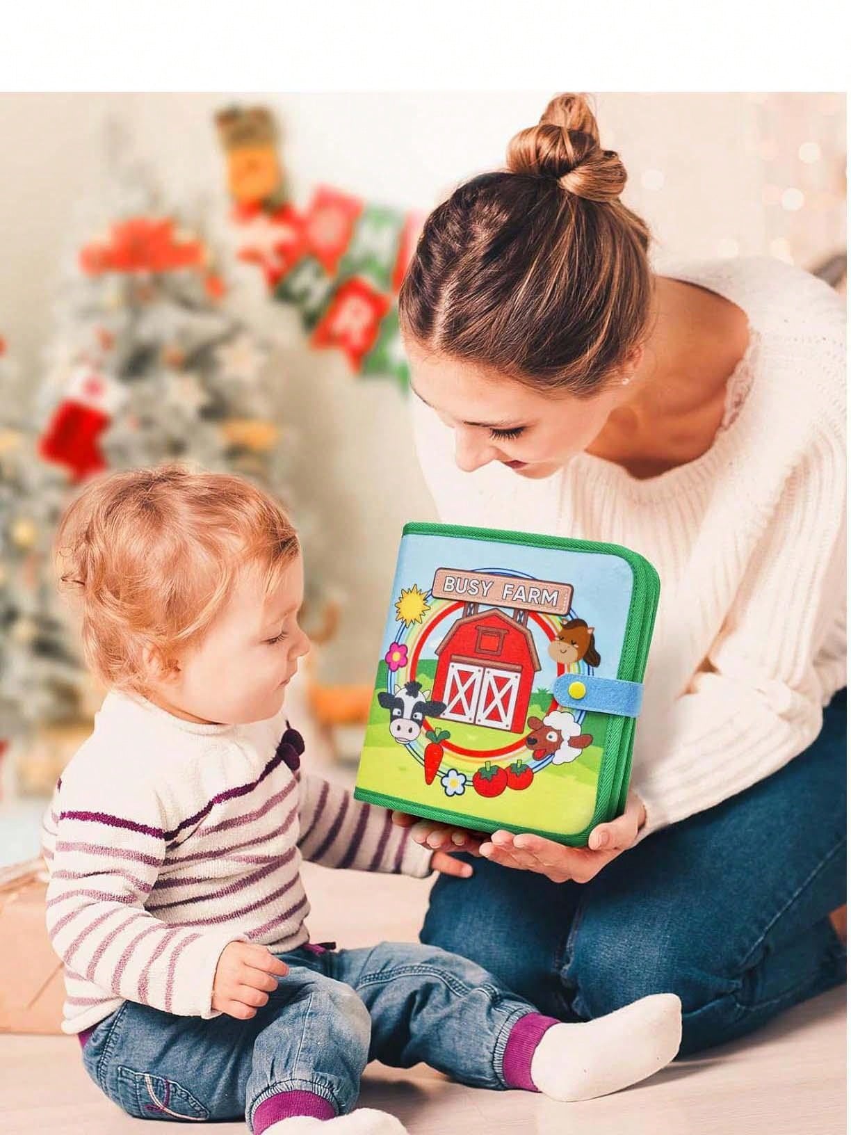 Montessori Farm Animal Busy Book For Toddlers, Pre K Preschool Learning ...