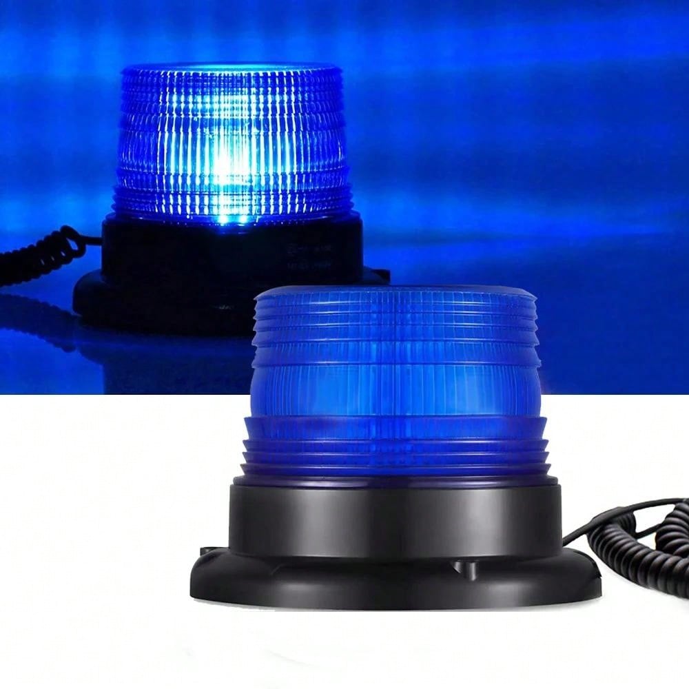 Car Strobe Light Blue Red Orange LED Emergency Truck Roof Top Warning ...