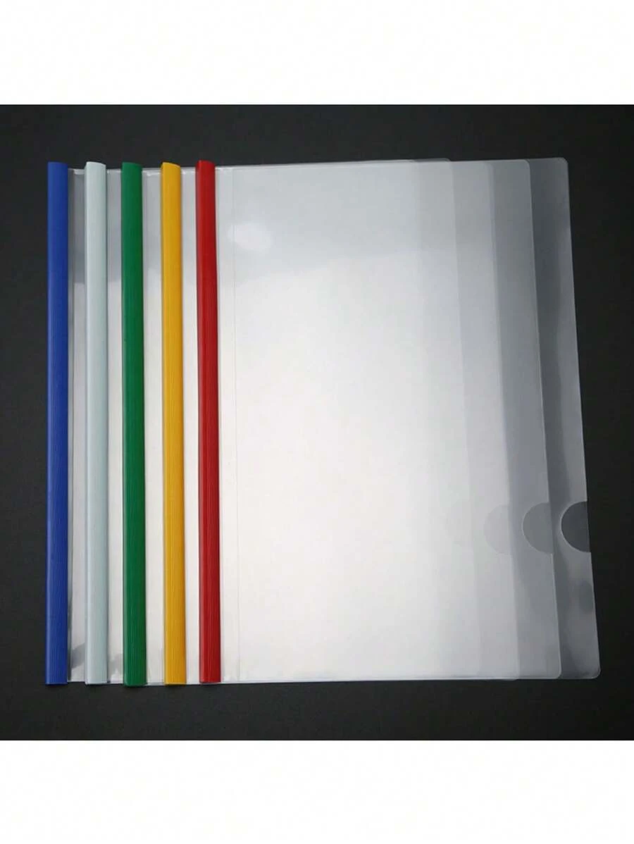 Transparent Plastic Pull Rod Clip Folder For Reports, Documents And ...