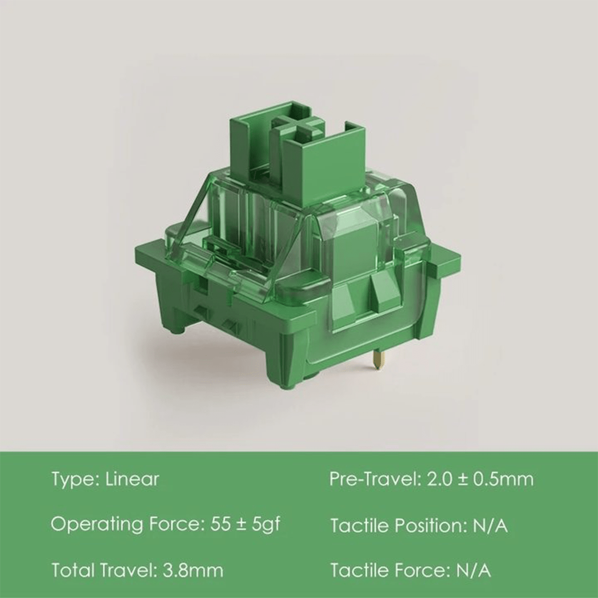 Akko V3 Pro Matcha Green Switches 3 Pin 50gf Linear Switch Compatible ...