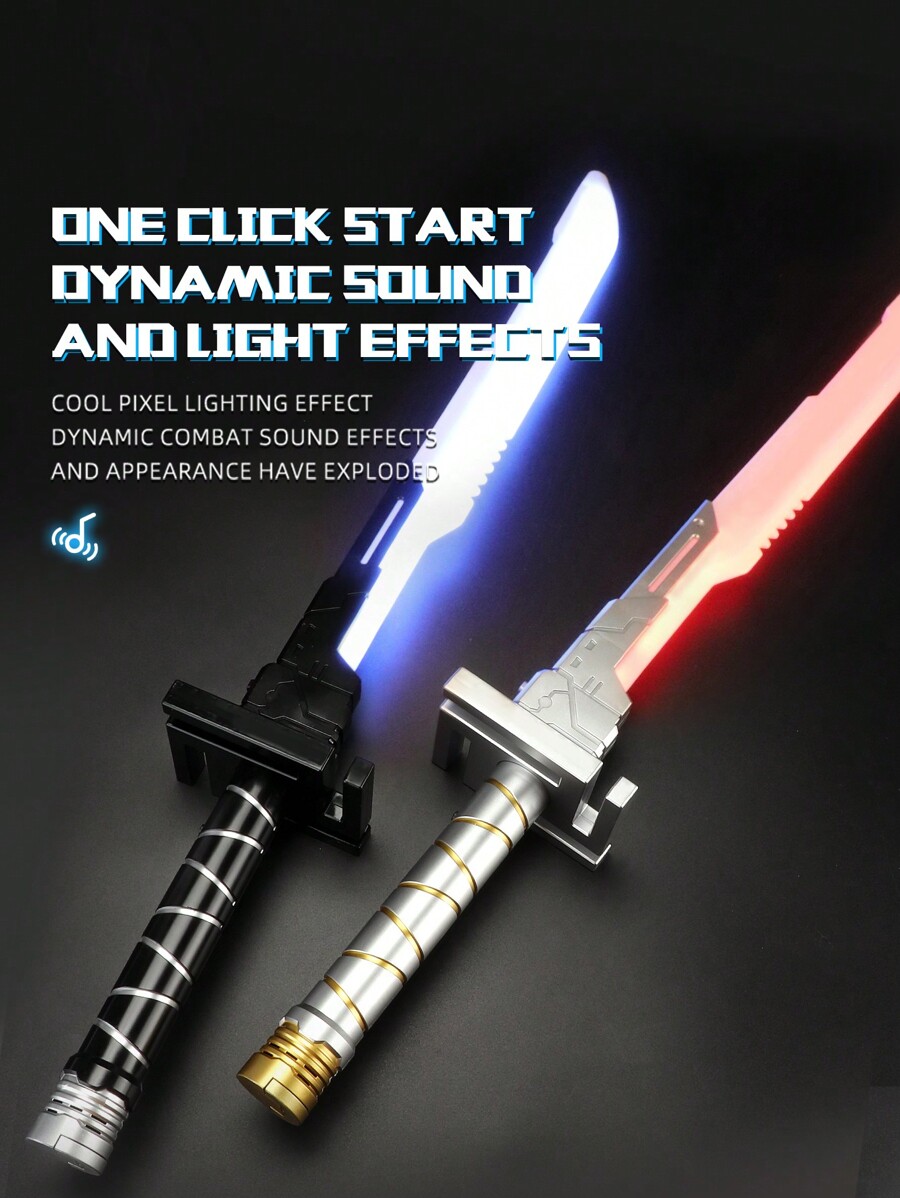 1pc Interactive Light-Up Sword Toy With Sound And Cool Seven-Color ...