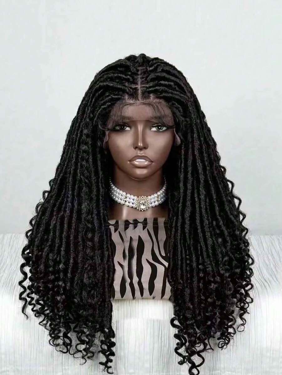 Crochet Style Twisted Hair Wig Braids Dreadlocks Wig For Dreadlocks ...