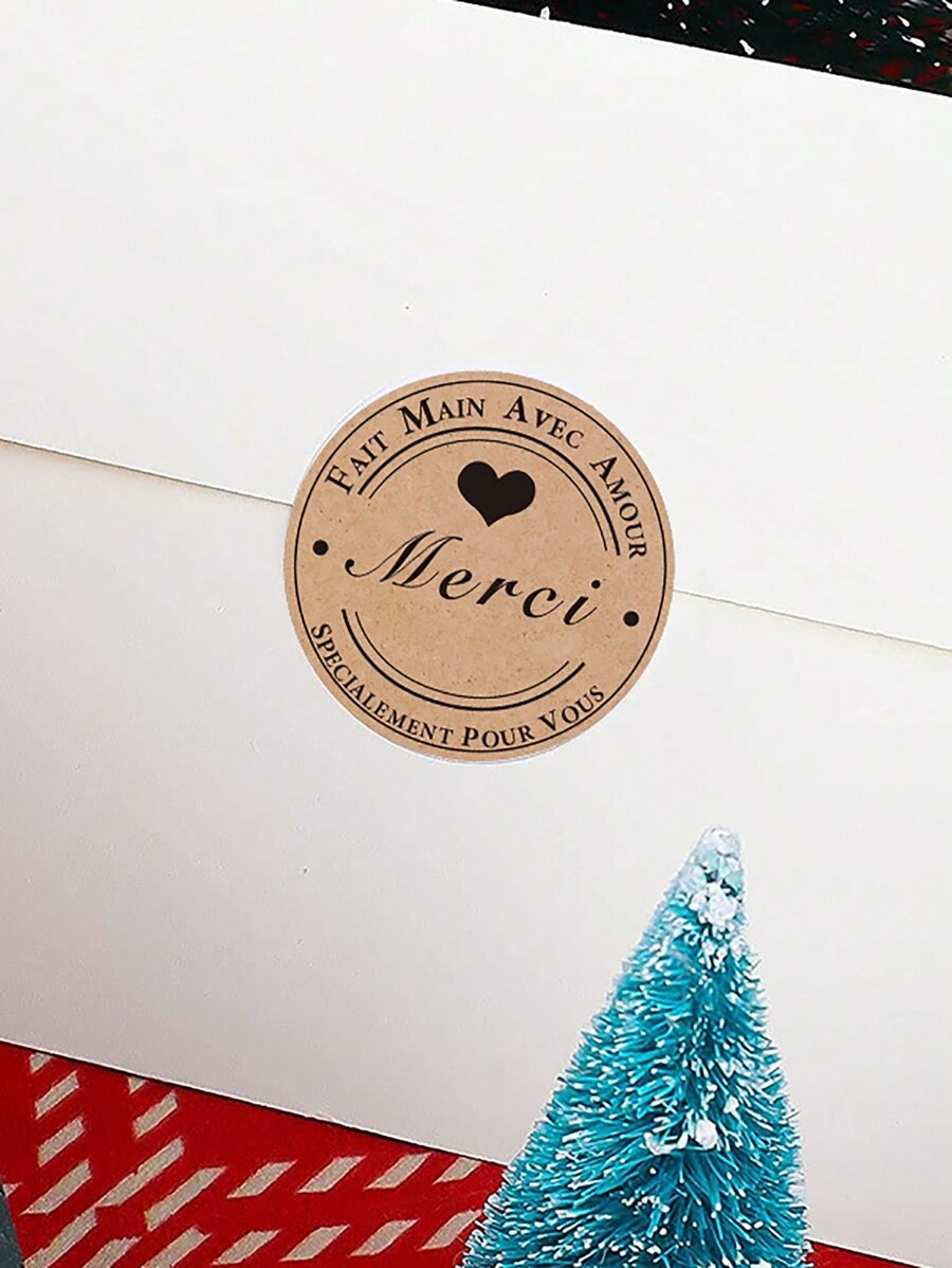 500Pcs/Roll Thank You Paper Gift Wrapping Stickers Packaging Self ...