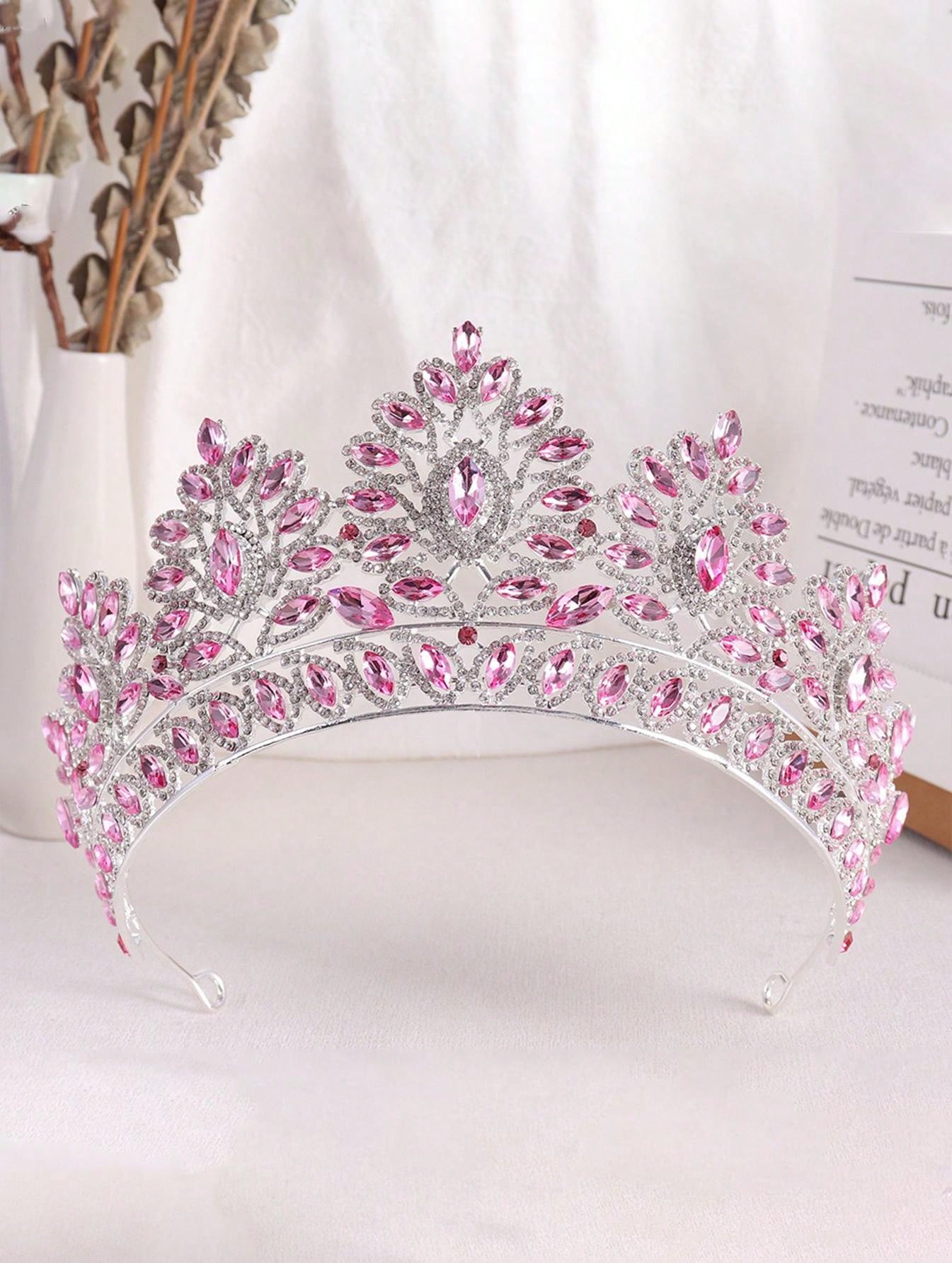 Big Baroque Crystal Tiaras Wedding Crown For Brides Women Hair ...