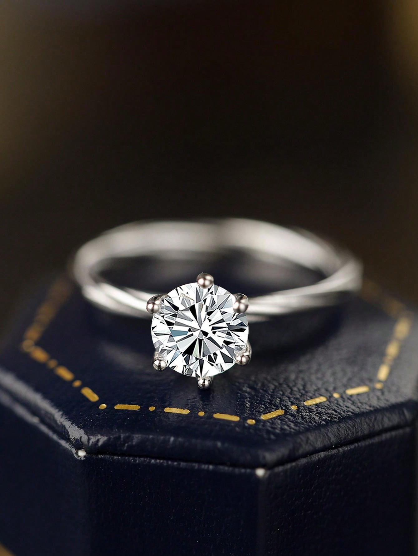 New Arrival S925 Sterling Silver Luxury And Elegant Wedding Ring ...