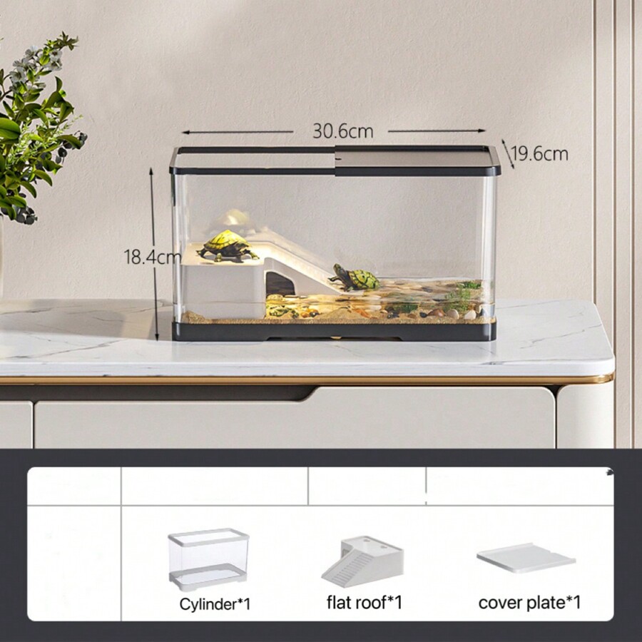 1 Psc Landscape Turtle Tank New Home Small And Medium-Sized Aquarium ...