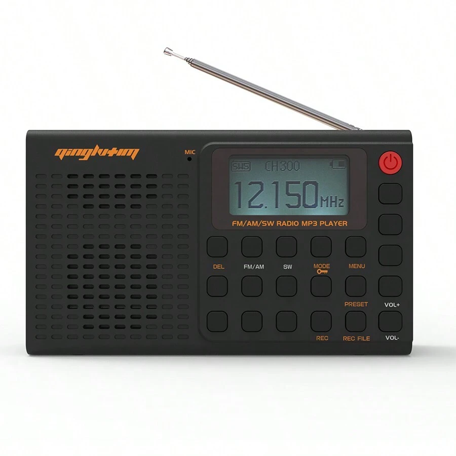 Qinglv Ql-02m デジタルラジオ Am/fm Sw/mp3ラジオ ポータブル ショート波ラジオ 充電可能 デジタルチューナーと ...