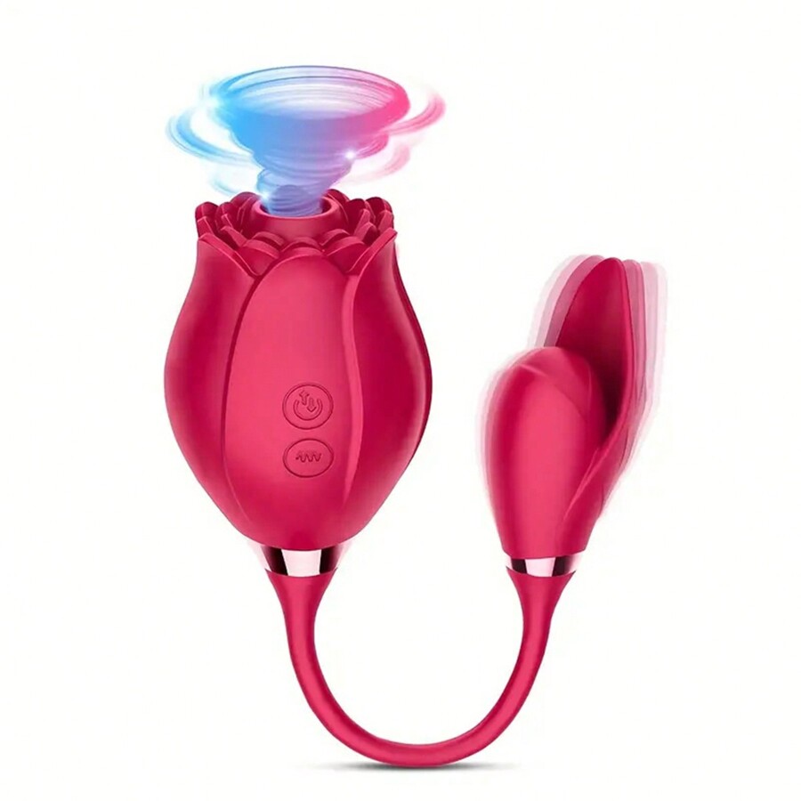 Rose Sexspielzeug Für Frauen 2 In 1 Rose Sexspielzeug Vibrator Klitoris Und Brustwarzen