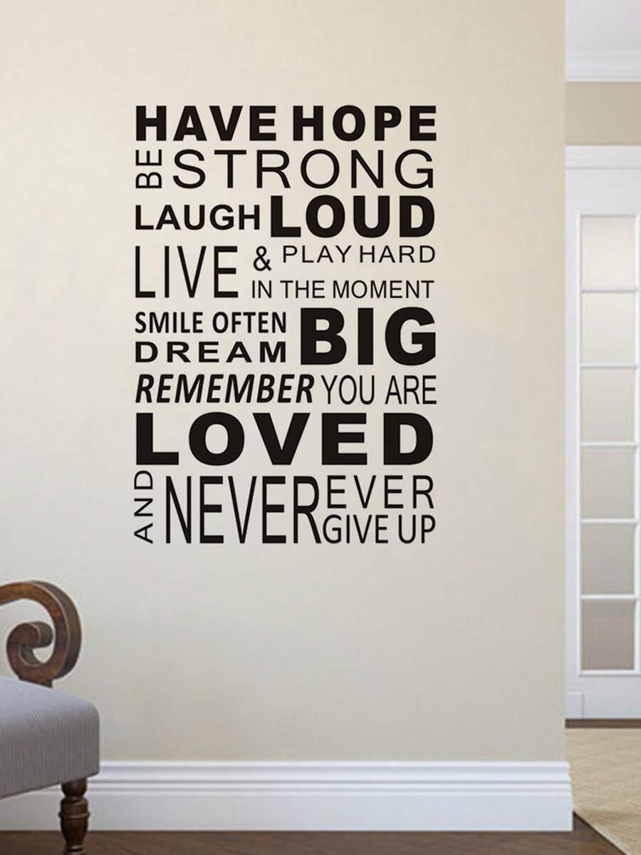 Inspirational Quotes Wall Decal,Entryway Wall Vinyl Art Decor ...