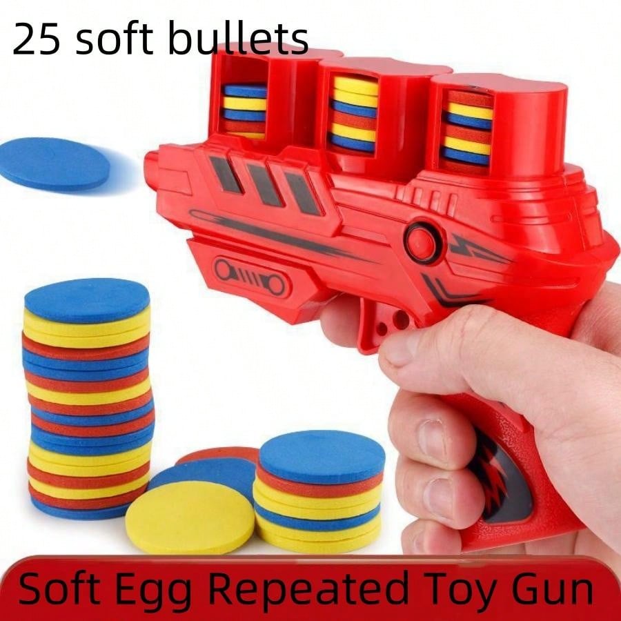 1pc Disc-Shooting Gun Soft Bullet Shooting Eva Carrot-Shaped Toy ...