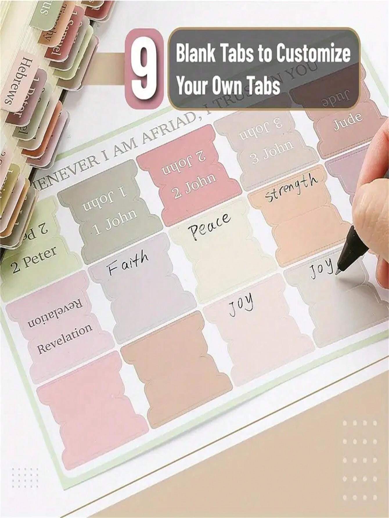 75 Tabs Bible Tabs Sunset Theme Laminated Bible Tabs Bible Tabs For ...