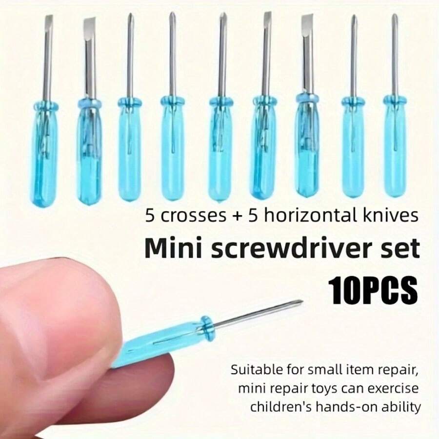 2/10/20pcs,Blue Mini Screwdriver Set, Toy 2mm Cross Word Repair Tool ...