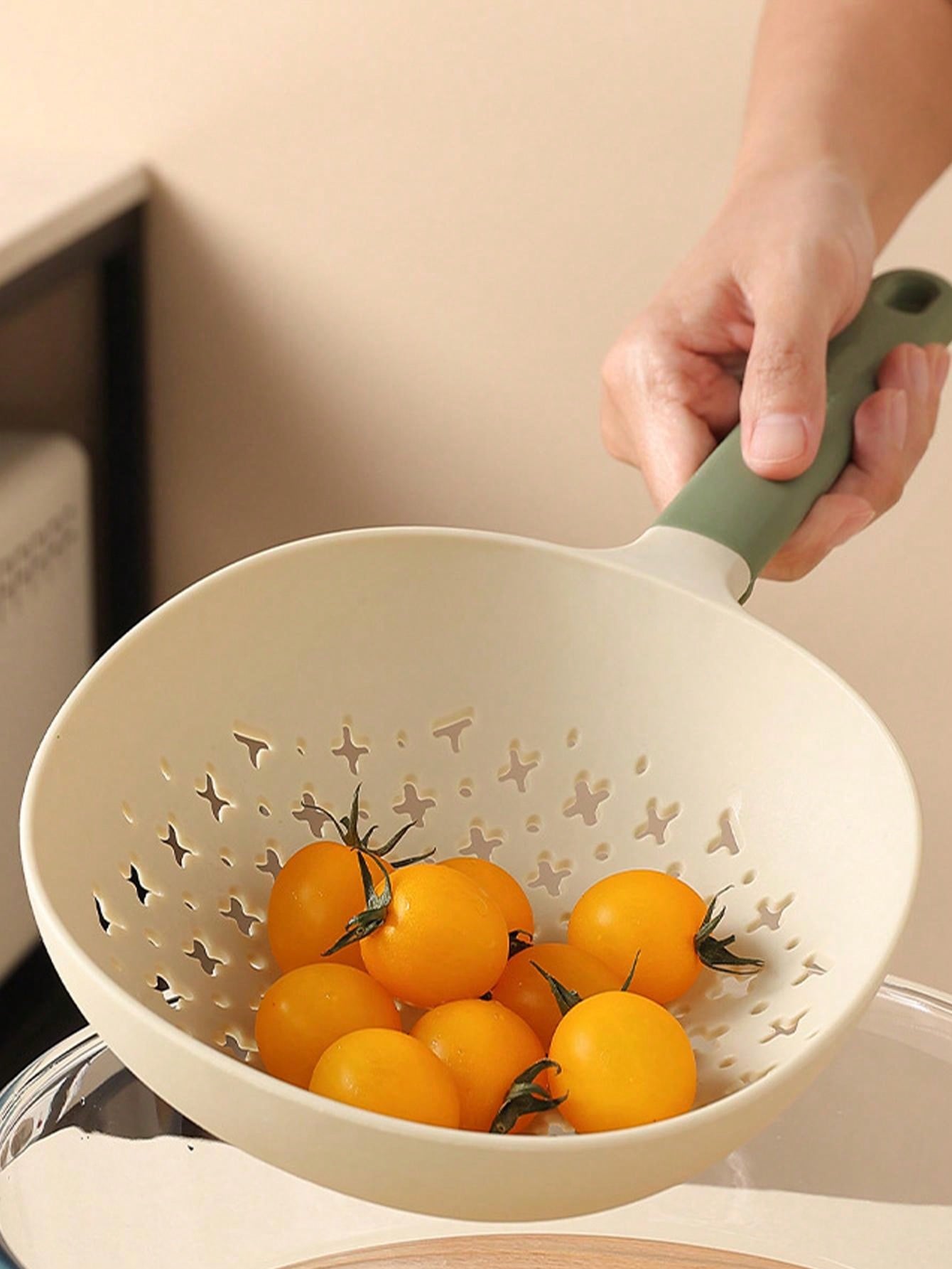 1pc Large Nylon Spoon Multi-Functional Heat Resistant Orange Kitchen ...