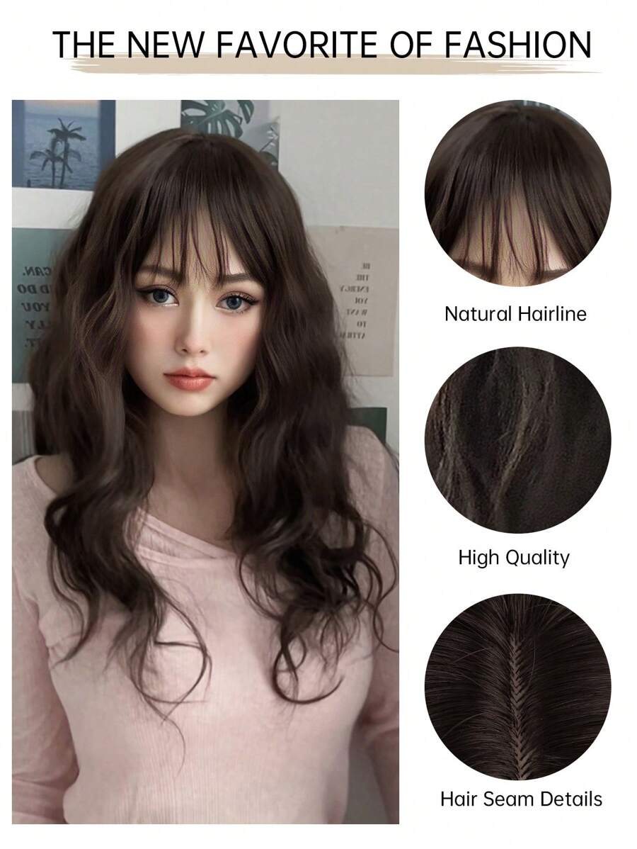 HAIRCUBE HAIRCUBE 24 Inch Ombre Blond Wigs With Bangs For Women, Long ...