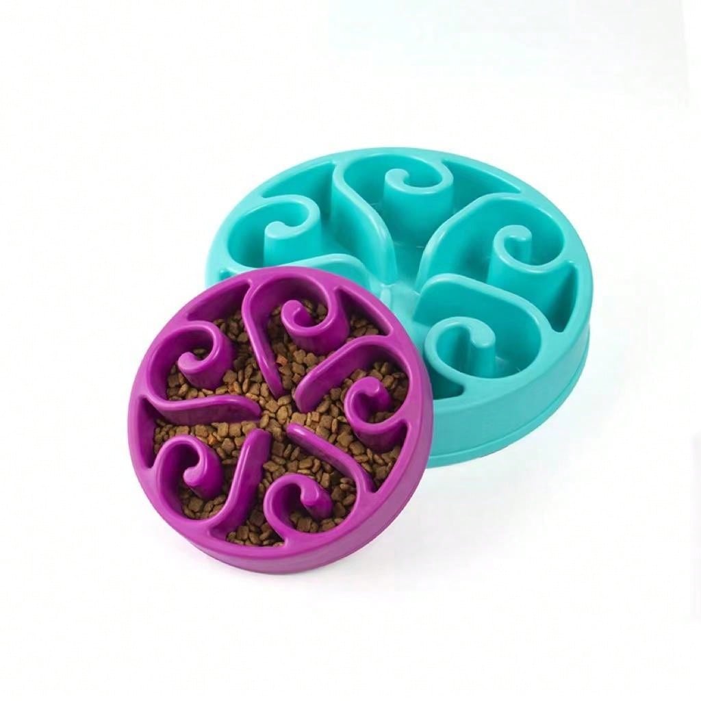 Slow Feeder Bowls Anti-Slip Puzzle Interactive Bloat Stop Bowl Anti ...