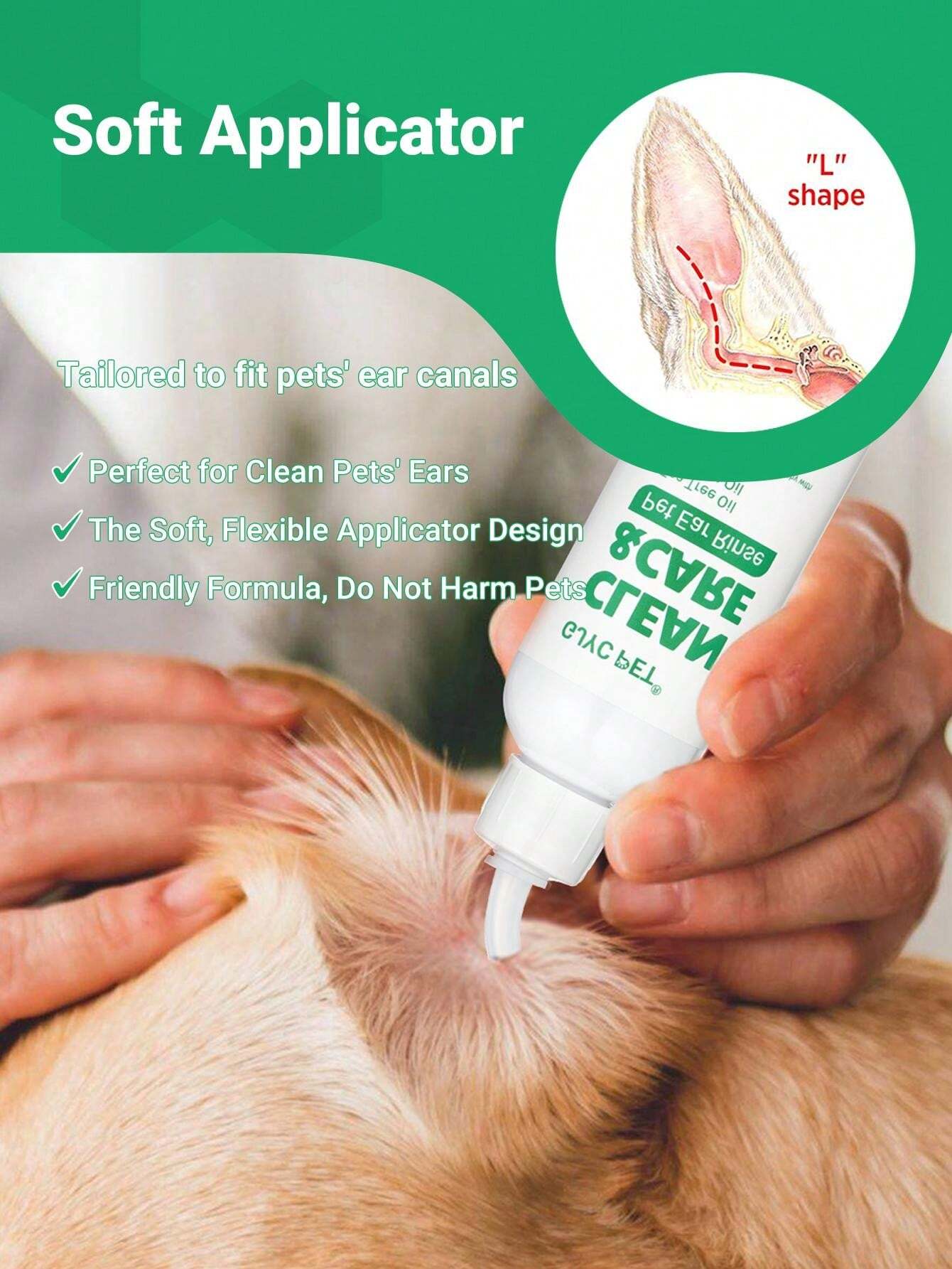 Dog Ear Rinse, Dog Ear Drops Stop Ear Infections And Itching, Pet Ear ...