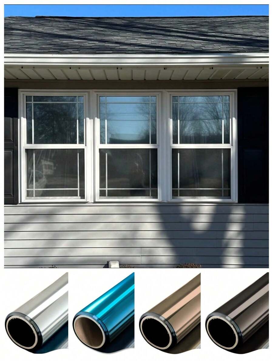 1 Roll Window Film One Way Mirror Film Daytime Privacy Static Non ...