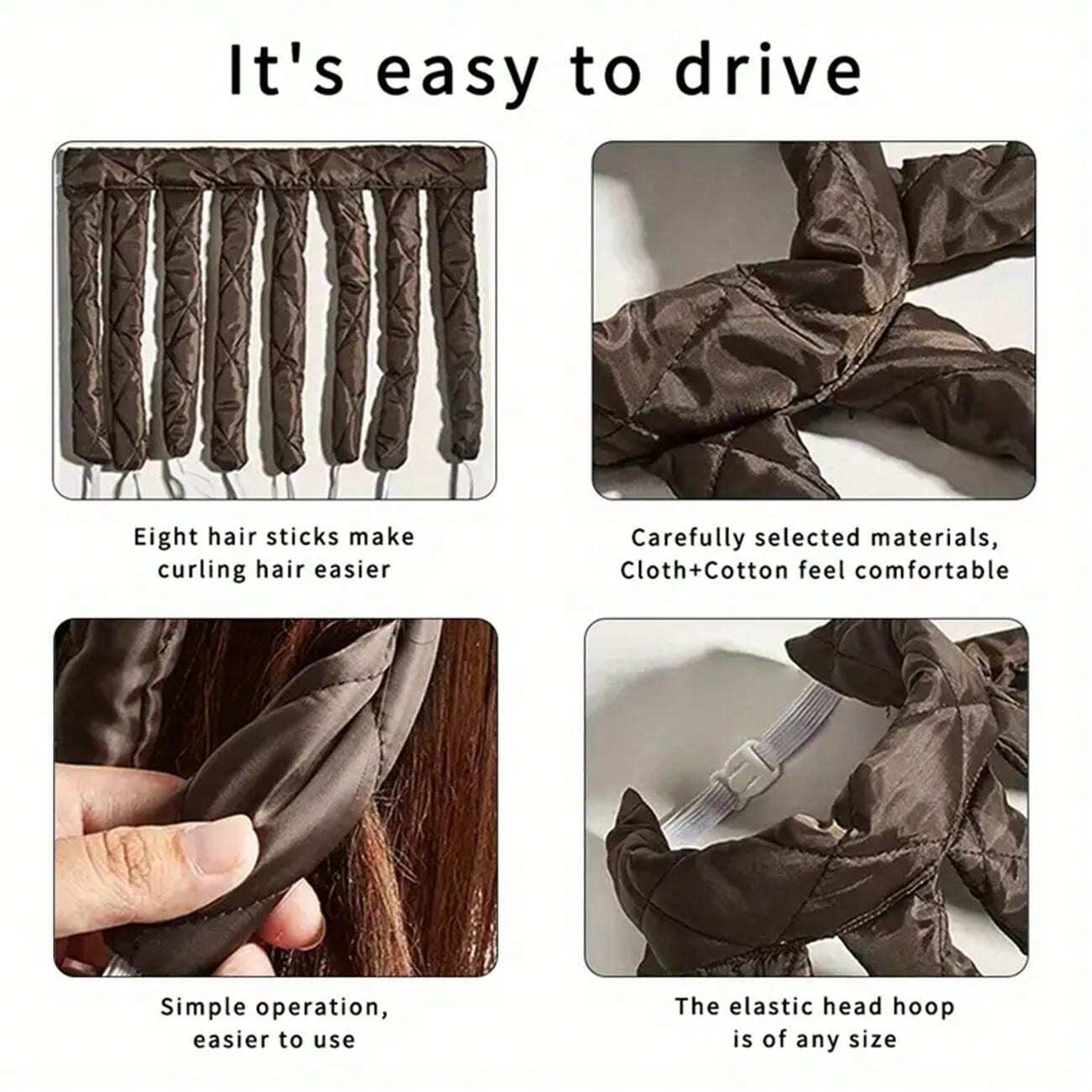 Octopus Shaped Heatless Curls Headband Hair Curler Heatless Hair ...