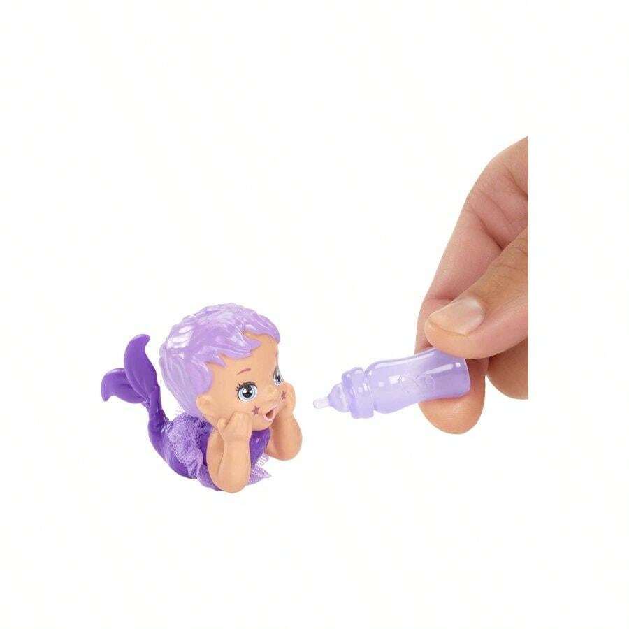 Barbie Color Reveal Mermaid Baby Doll With 5 Surprises, Rainbow Mermaid ...