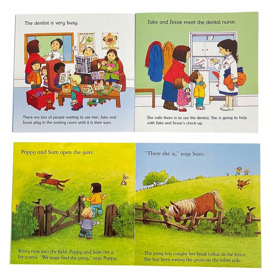 20 Books Usborne Farmyard Tales Story Book English Infant Picture Book ...