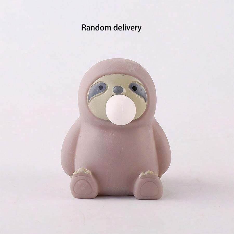 Sloth Frog Bear Cartoon Squishy Squeeze Bubble Toy, Animal Relief ...
