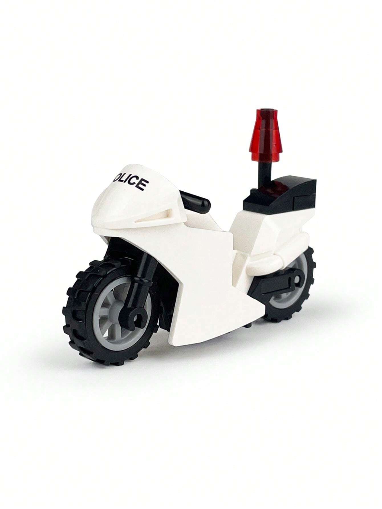 Toy Police Motorcycle With Small Building Blocks For Children's ...