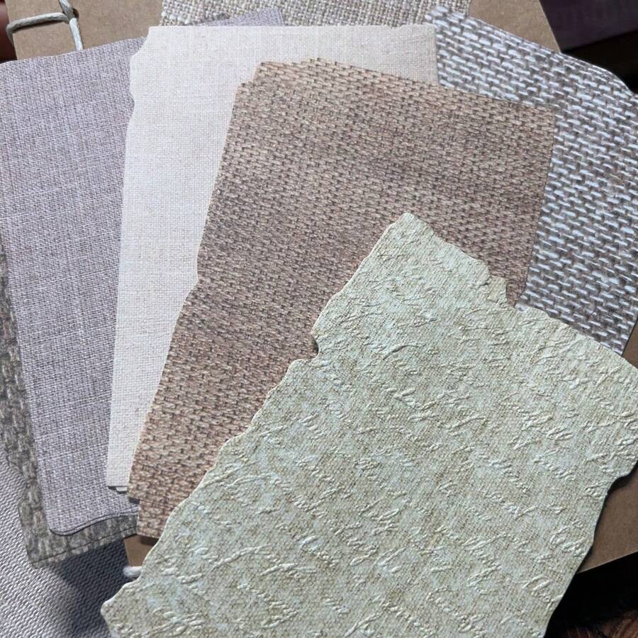 28 Sheets Dual Material Various Size Specialty Paper Embossed Material ...