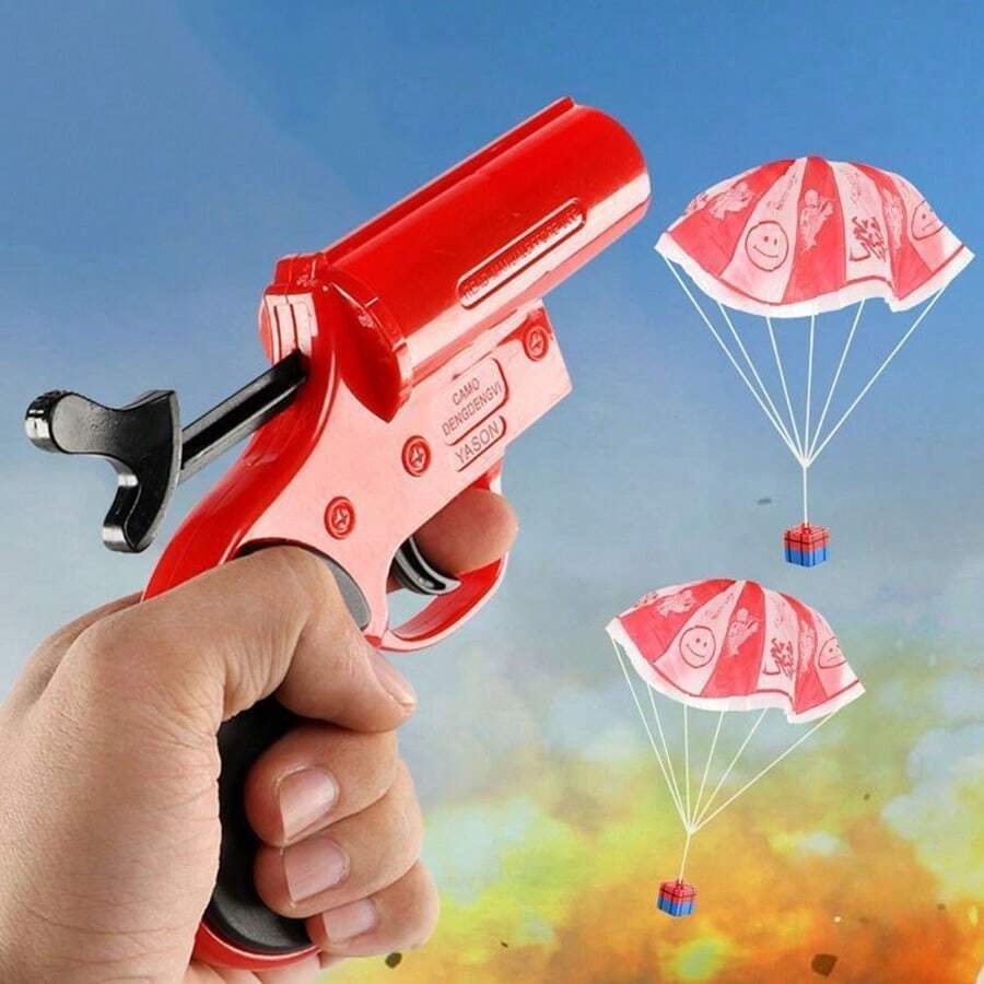 New Creative Toy Gun For Game With Air-Drop Parachute Signal Launcher ...