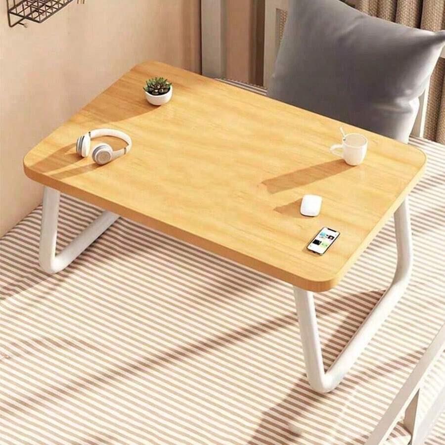 1pc Portable Folding Bed Desk Laptop Writing Table For Bedroom, Lazy ...