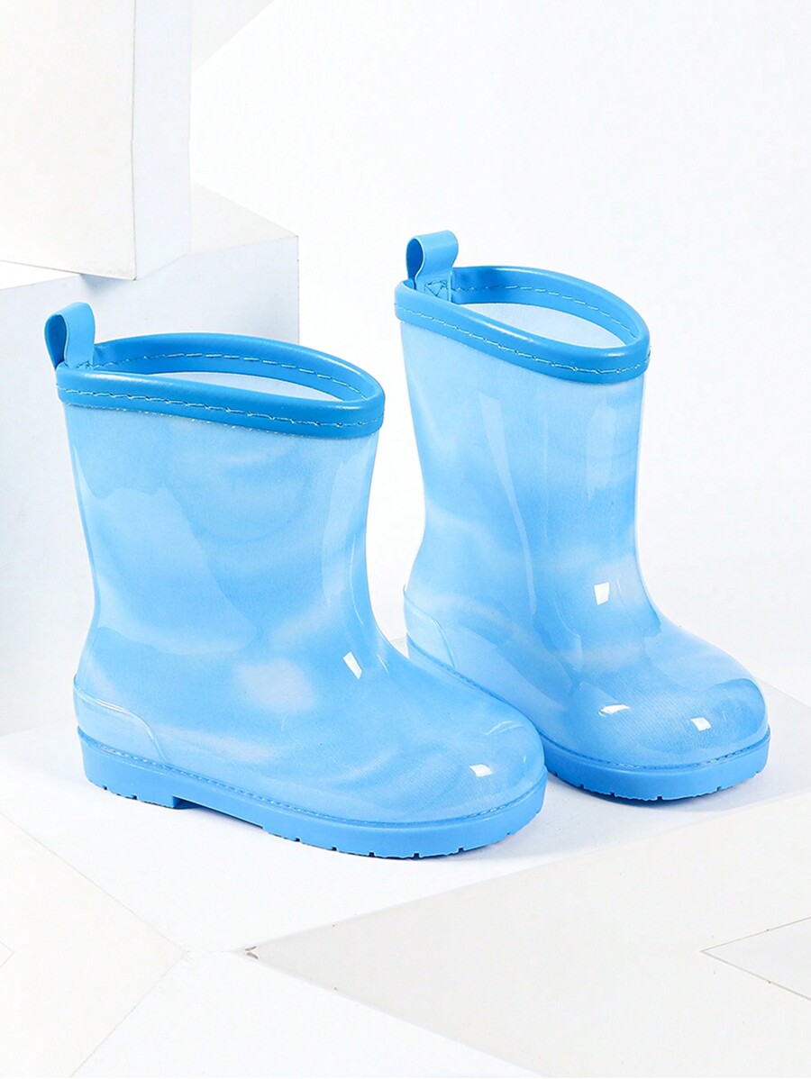 New Boys' Rainbow Rain Boots For Children, Pvc Material Waterproof Mid ...