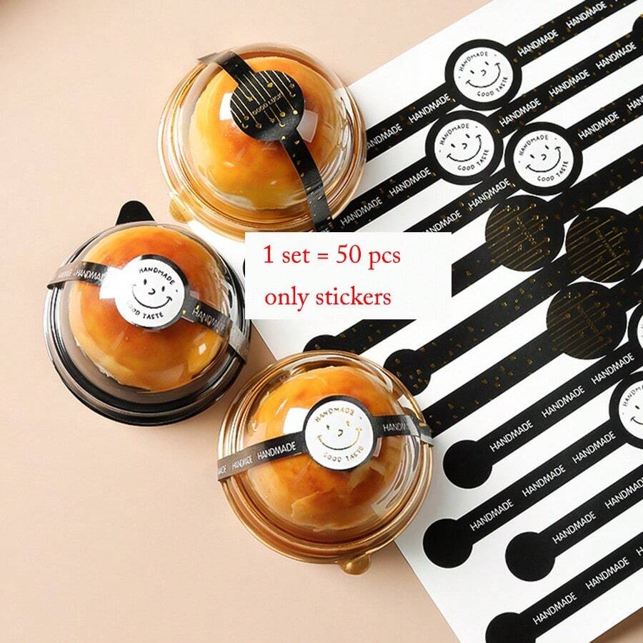 50 Pcs Mini Cake Containers, Clear Plastic Cupcake Box With Dome Lids ...