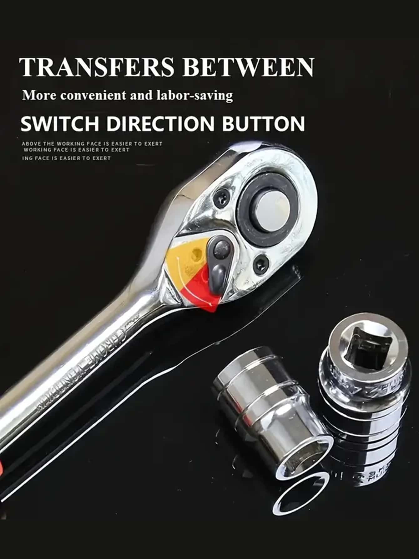 12pcs 1/4 Inch Ratchet Socket Wrench Set With 10 Driving Sockets, 4 ...