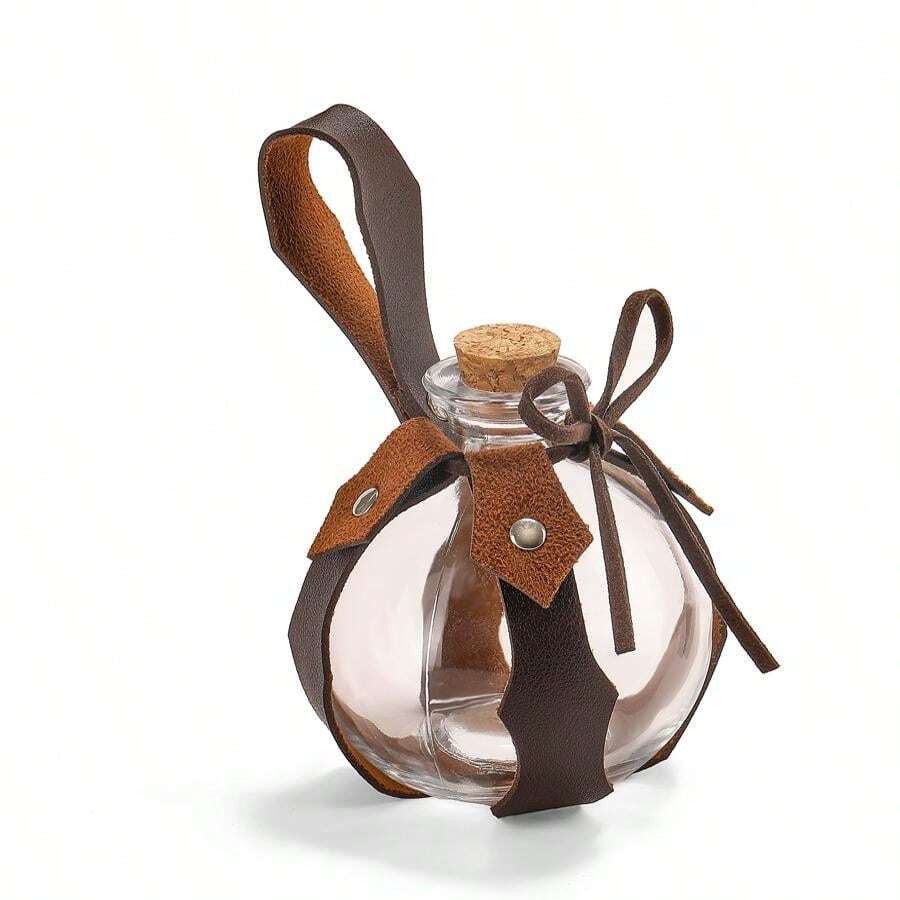 Dark Magic Potion Bottle - Brown Wizard Potions Glass Holder With Cork ...