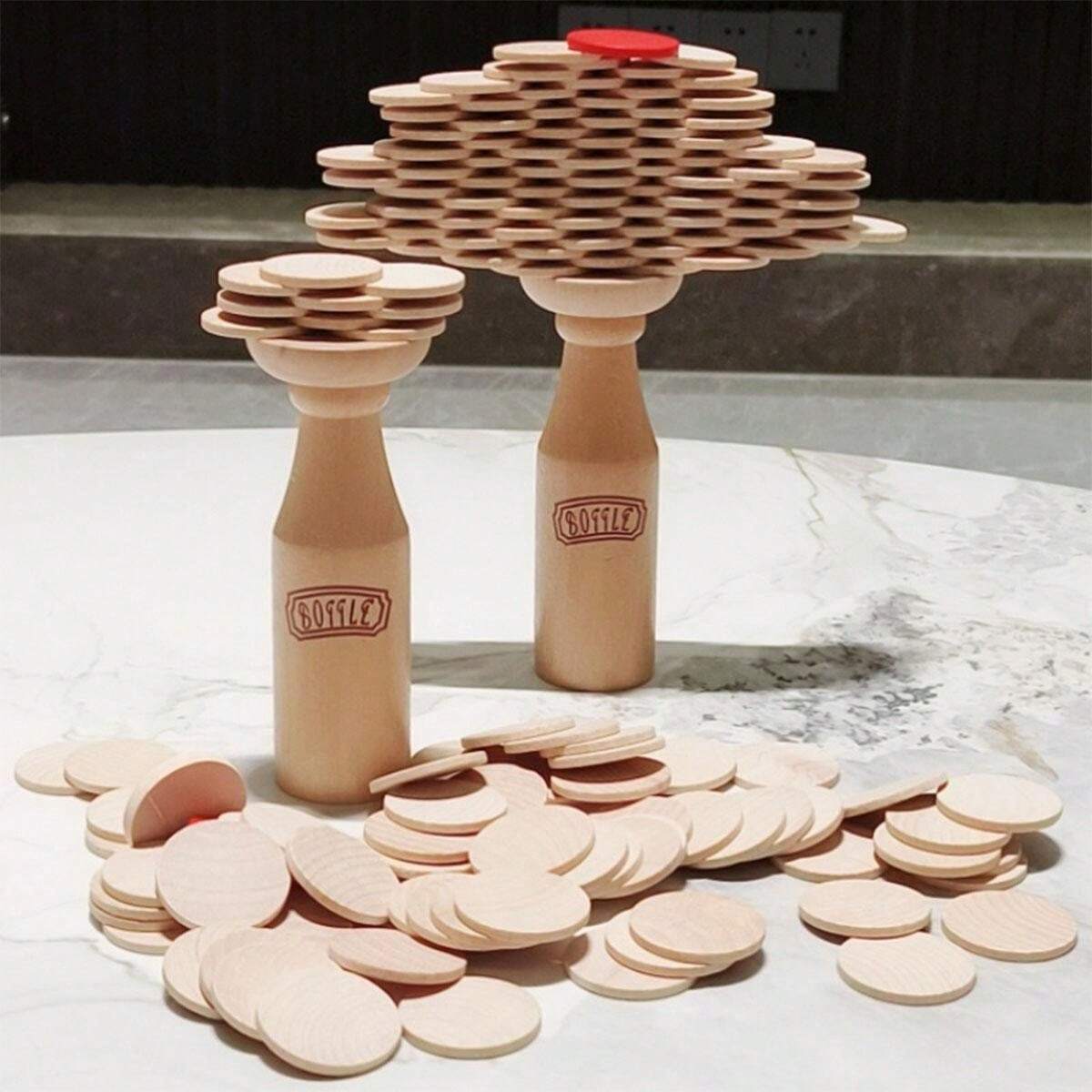 Stack-It Game Balance Bottle Challenge Party Interactive Table Game For ...