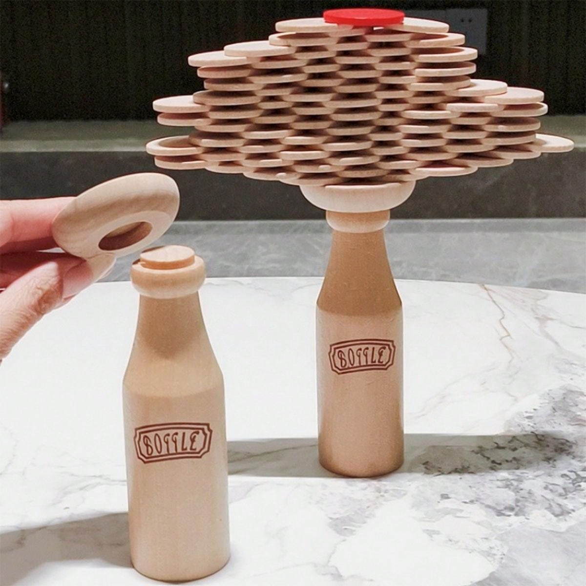 Stack-It Game Balance Bottle Challenge Party Interactive Table Game For ...