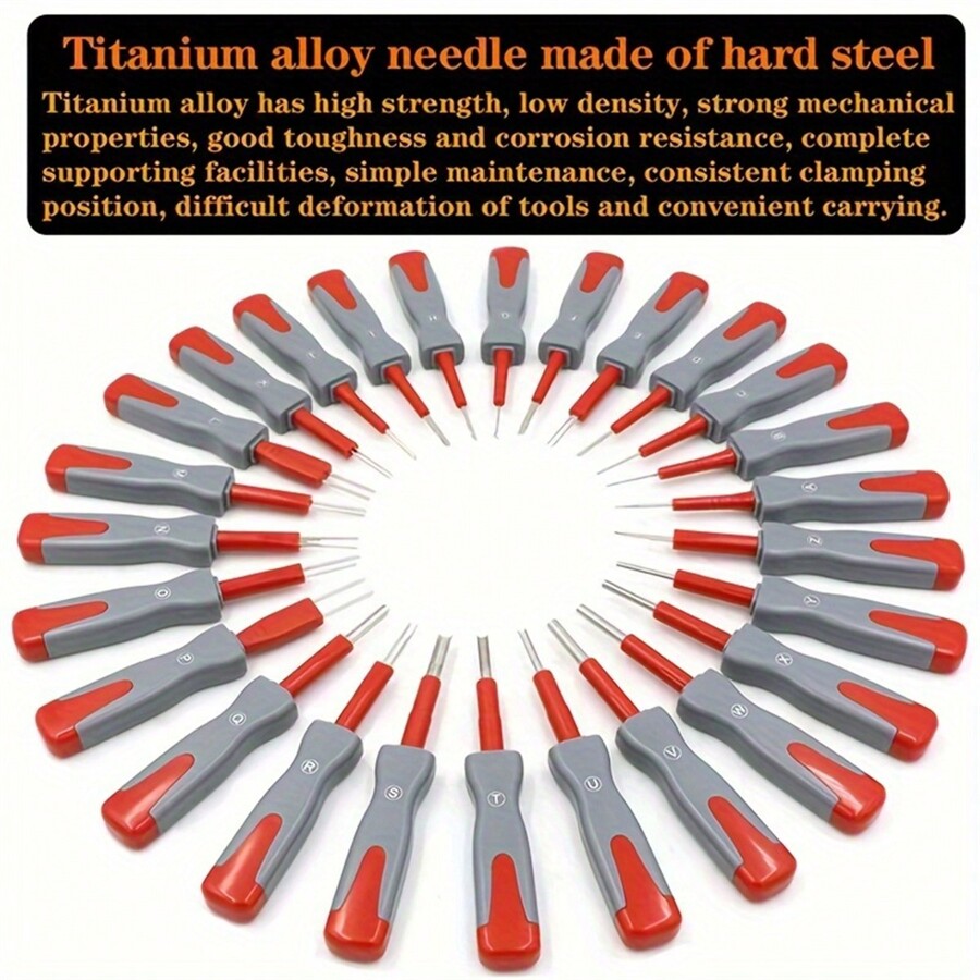 26Pcs Universal Terminal Removal Tool Kit, Replaces Universal Vehicle ...