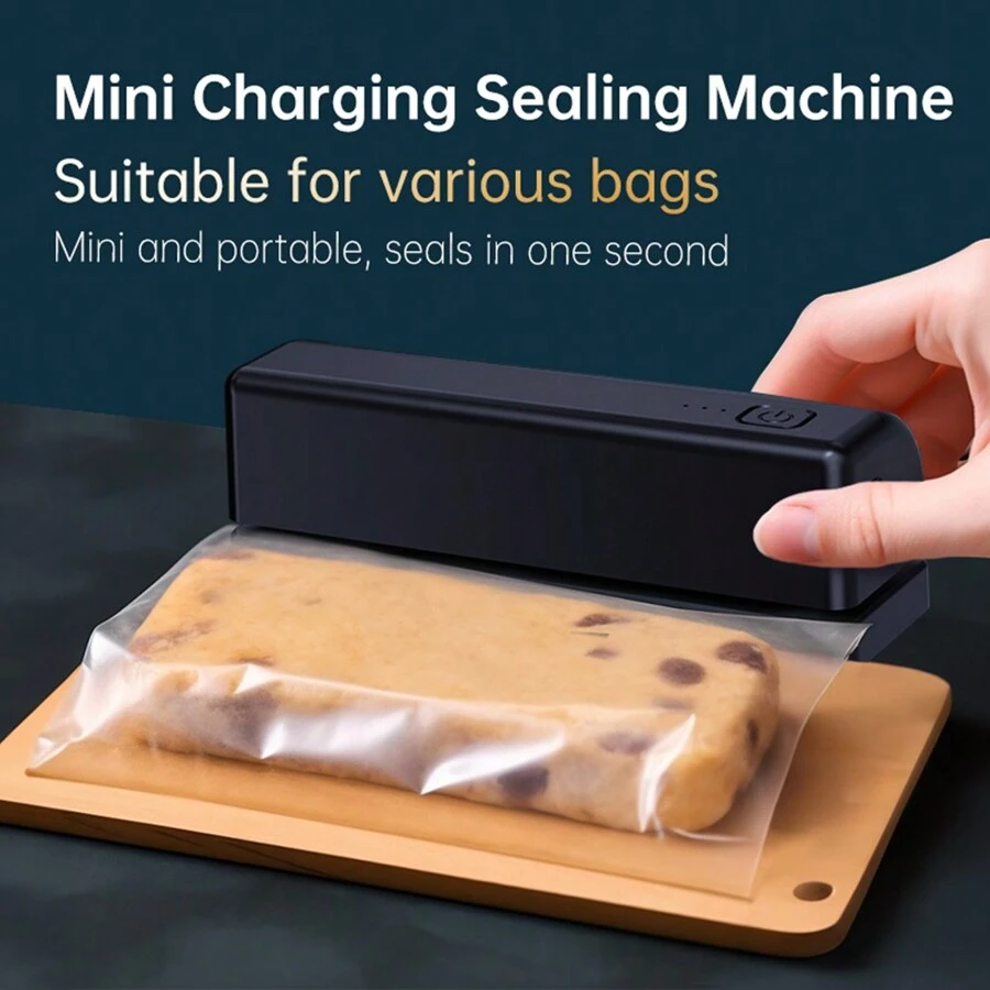 Rechargeable Mini Portable Sealing Machine, One-Button Operation, 3 ...