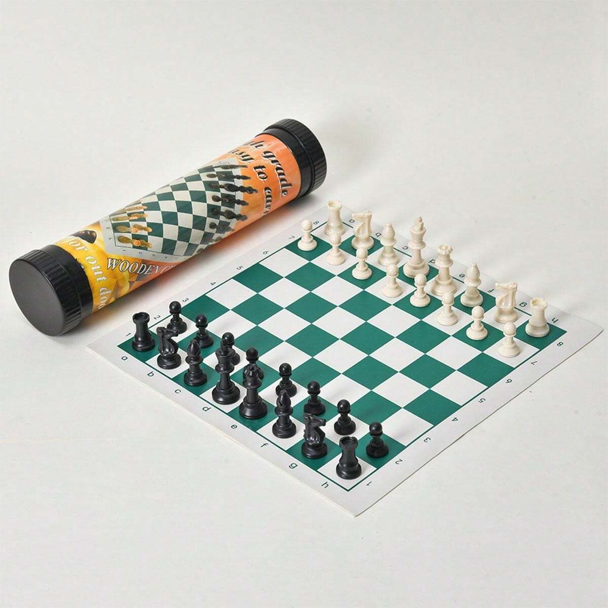 Portable Bucket Packed Travel International Chess Interactive Chess Board Game | SHEIN UK