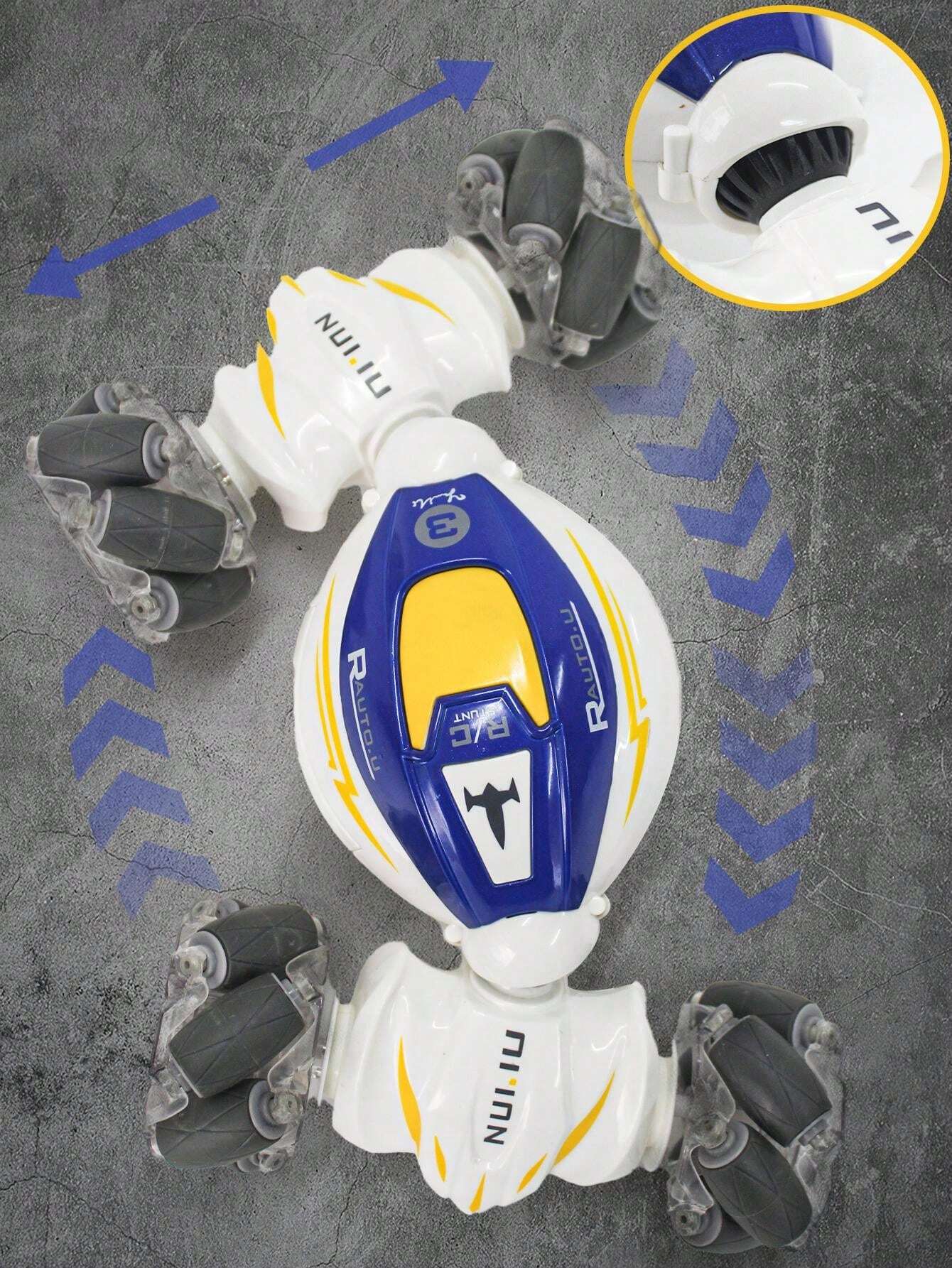 1PC RC Stunt Car, 2.4GHz 4WD Gesture Sensing Remote Control Car With ...