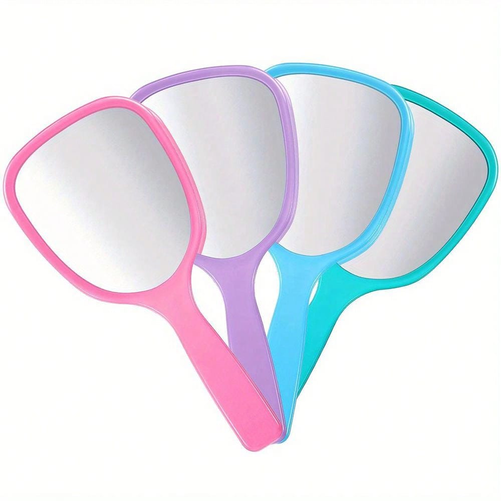 8 Small Hand-Held Hand-Held Compact Travel Vanity Mirror Hand-Held ...