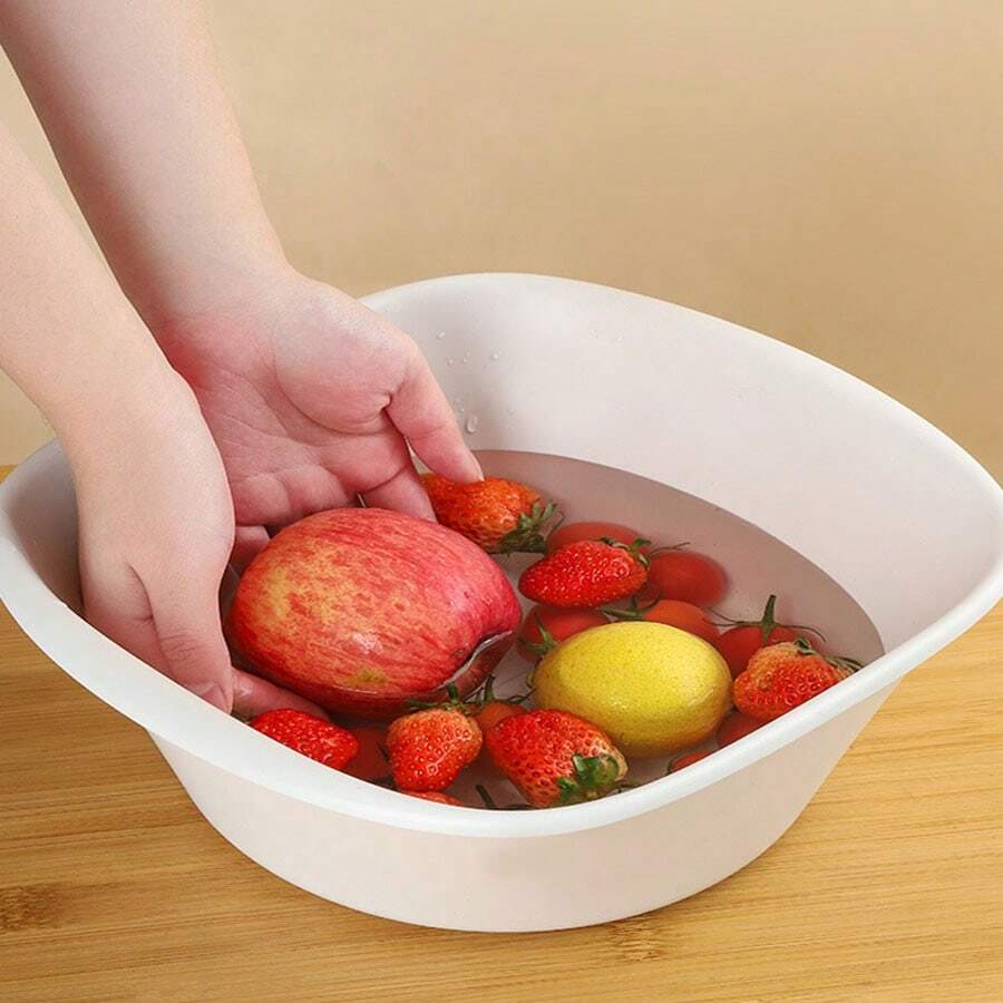 Plastic Face Basin Simple Design Square Shape Deepened Basin For Home ...