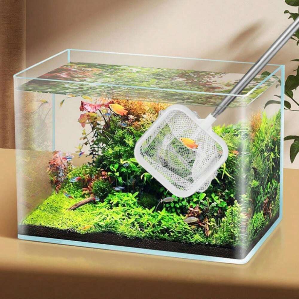 Fish Tank Fishing Net 3d Stainless Steel Retractable Fish Shrimp ...