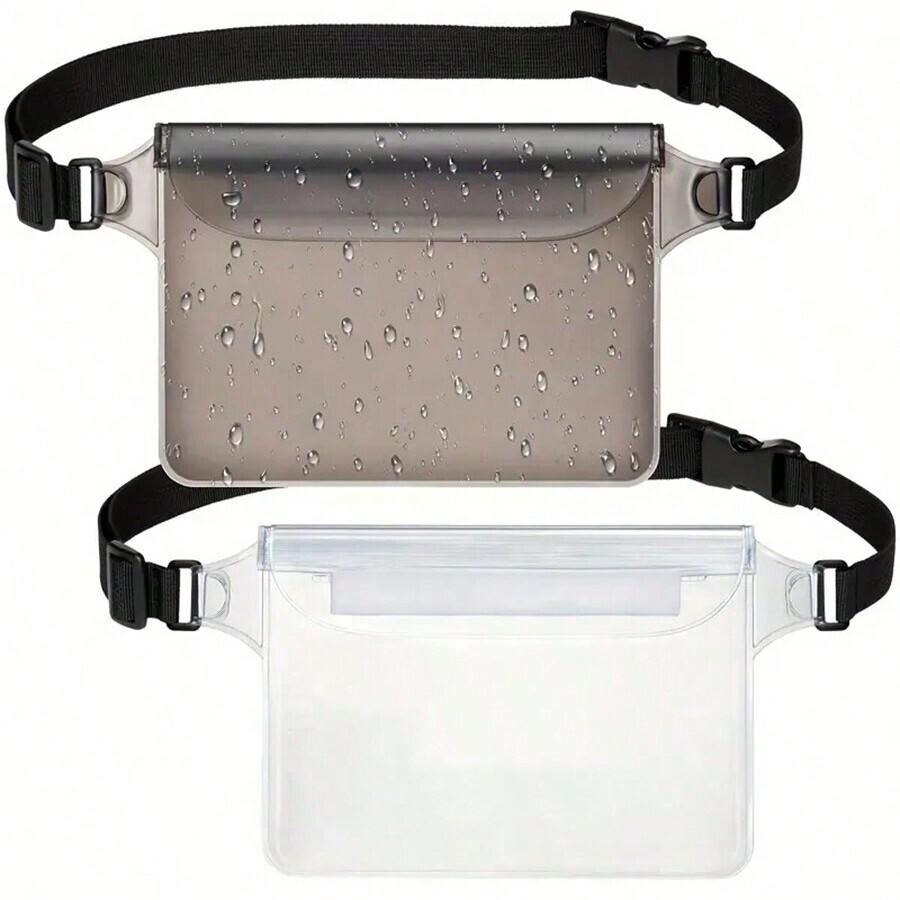 2pcs Outdoor Waterproof Waist Bag With Waterproof Phone Case For ...