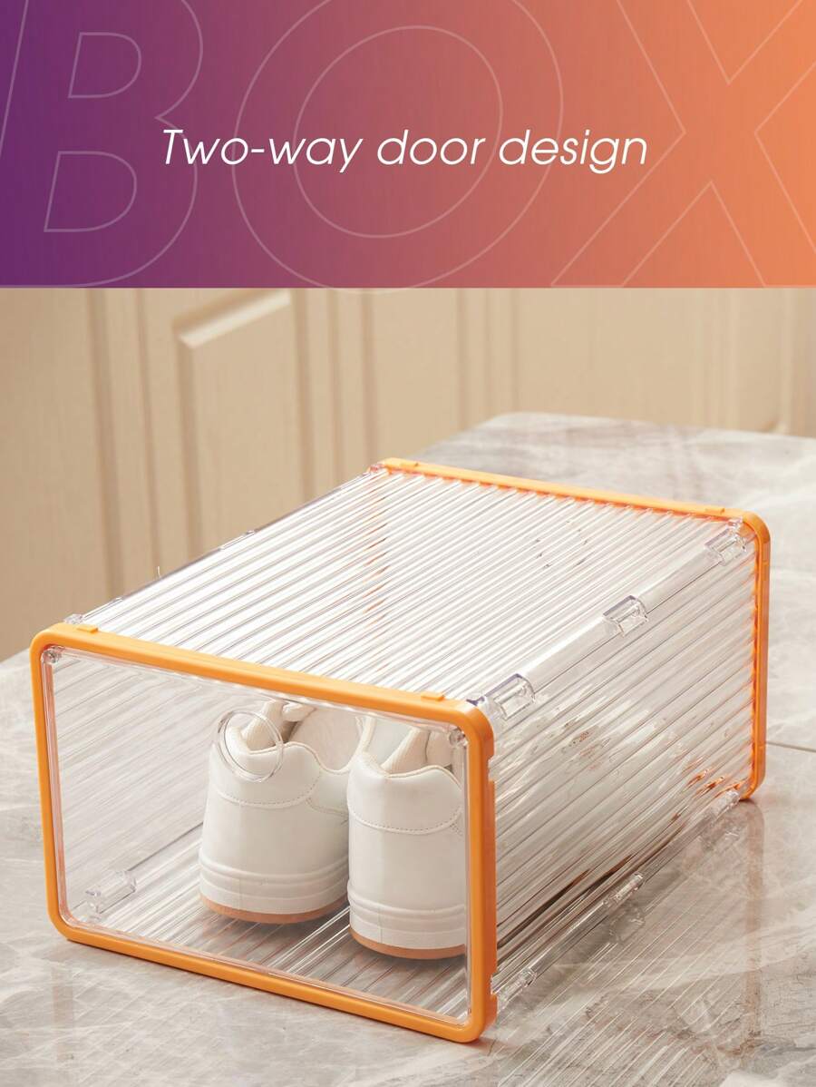 Shoe Tree With Full Transparent Plastic Shoe Box, Foldable Magnetic ...