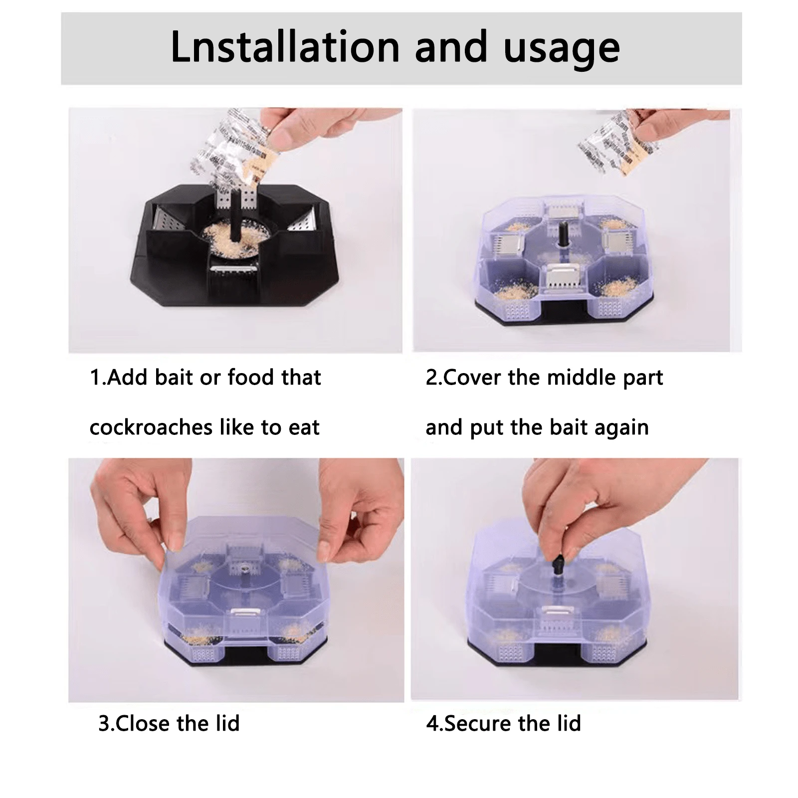 Reusable Cockroach Trap To Capture Various Cockroaches Using Leftover ...