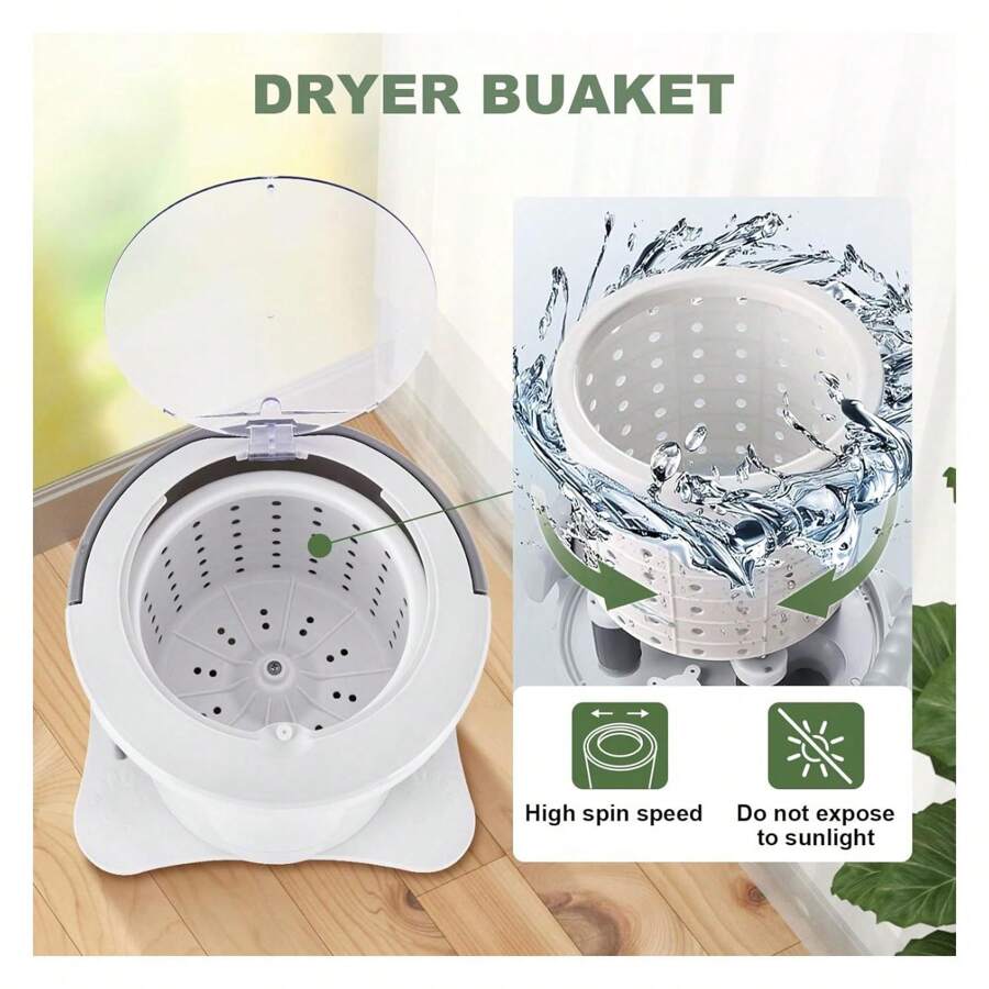 Manual Clothes Dryer Portable Mini Dryer Compact Spin Dryer Non ...