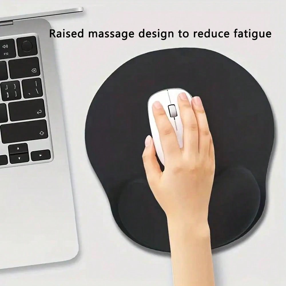 1pc Office Mousepad With Gel Wrist Support - Ergonomic Gaming Desktop ...