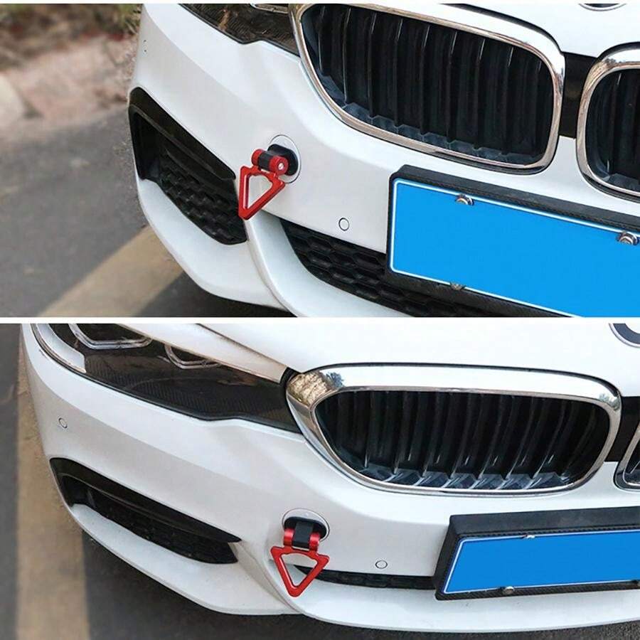 1set Car Exterior Modification Triangle Towing Hook, Racing Style ...