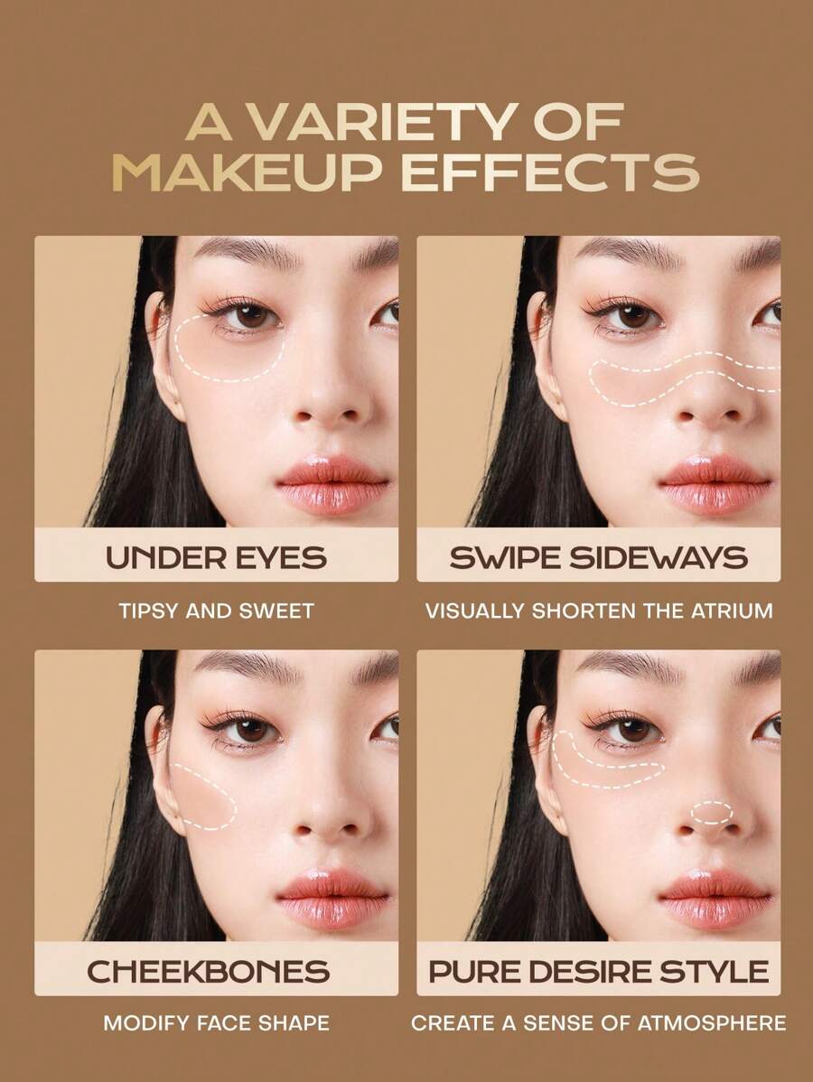 MISTINE Matte Blush With Natural Long-Lasting Color And Highlight, Pink Cheeks, Fine Powder ...