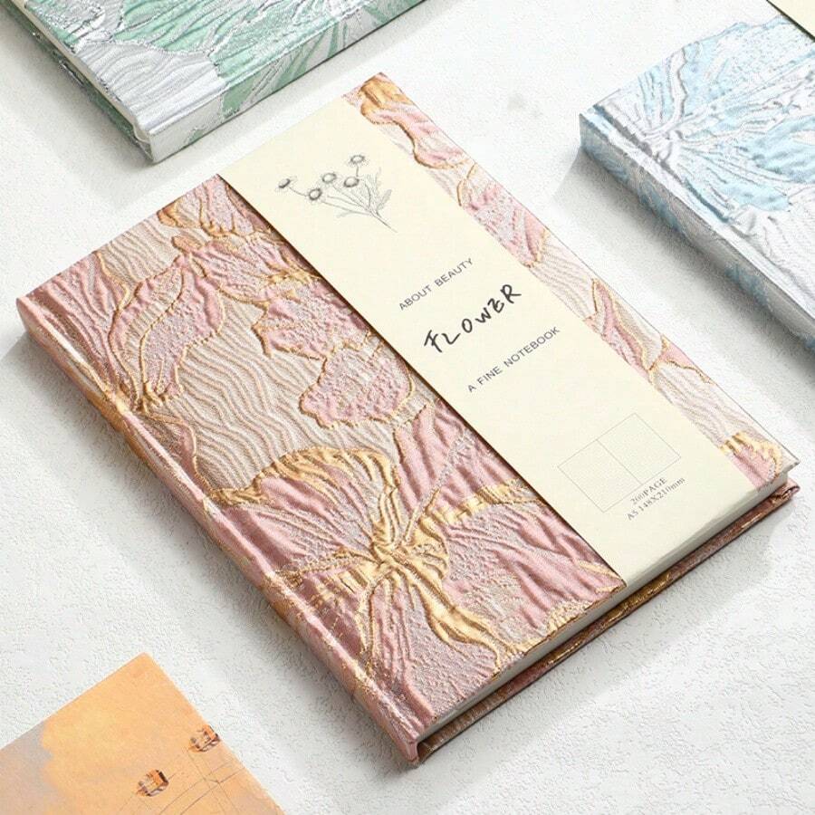 1pc Hardcover A5 Notebook With Embossed Cover, Creative Journal With ...